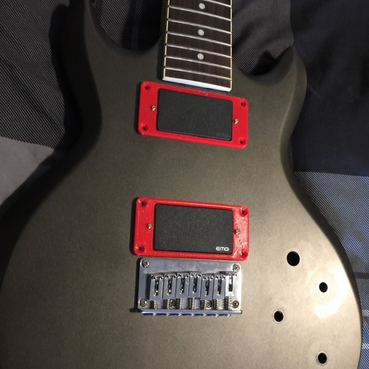 3D Printable EMG Pick up cover by Johnny Torres