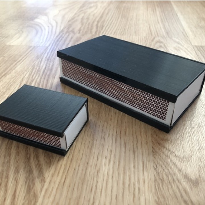 3D Printable Matchbox cover (small box) by Grisworks