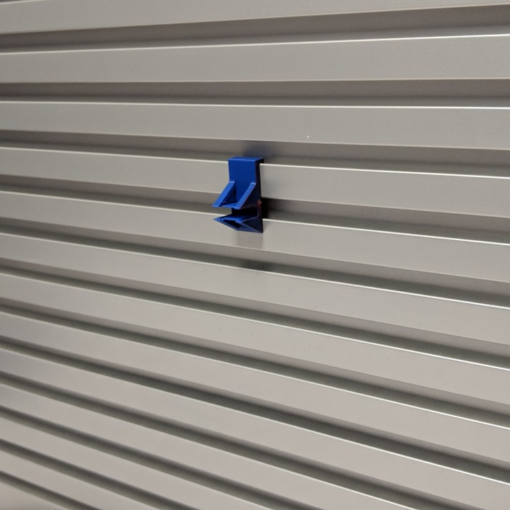 3D Printable Barcode Scanner Gun Holder for Slot Wall by Matt McQueen
