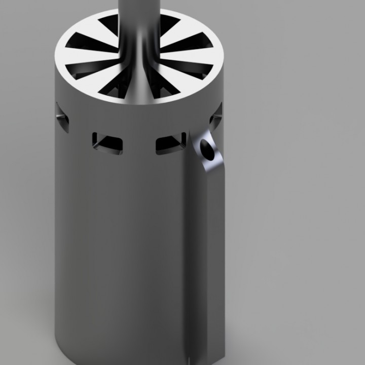 3D Printable Bell Siphon for Aquaponic by Vitor Gabriel