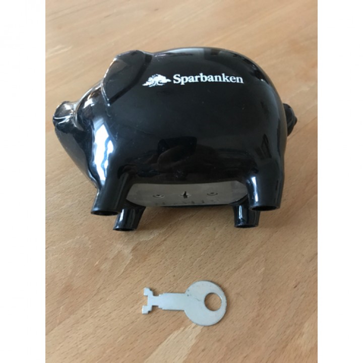 3D Printable Piggy bank replacement key by Grisworks