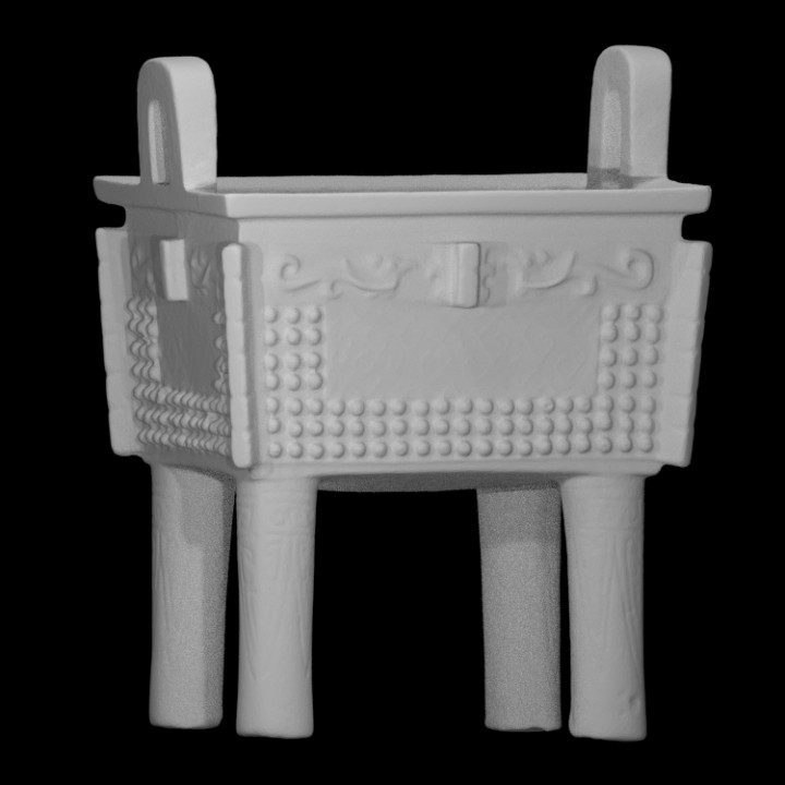 3D Printable Fangding food vessel by Minneapolis Institute of Art