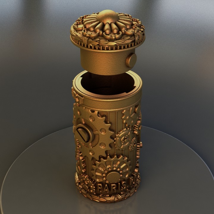 3D Printable steampunk box Alphonse Marcel by Alphonse Marcel