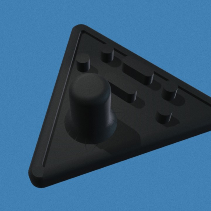 3D Printable Action Figure Baseplate Stand by Chris Kellett