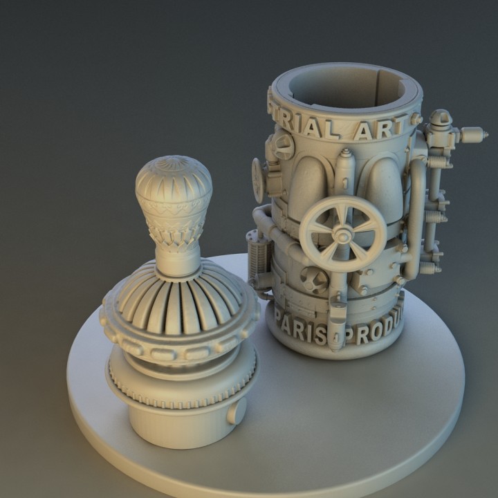 3D Printable SPATIAL STEAMPUNK BOX by Alphonse Marcel