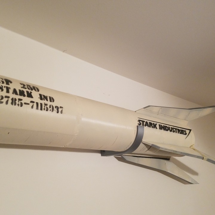 3D Printable Jericho Missile--Iron Man by T-E-C