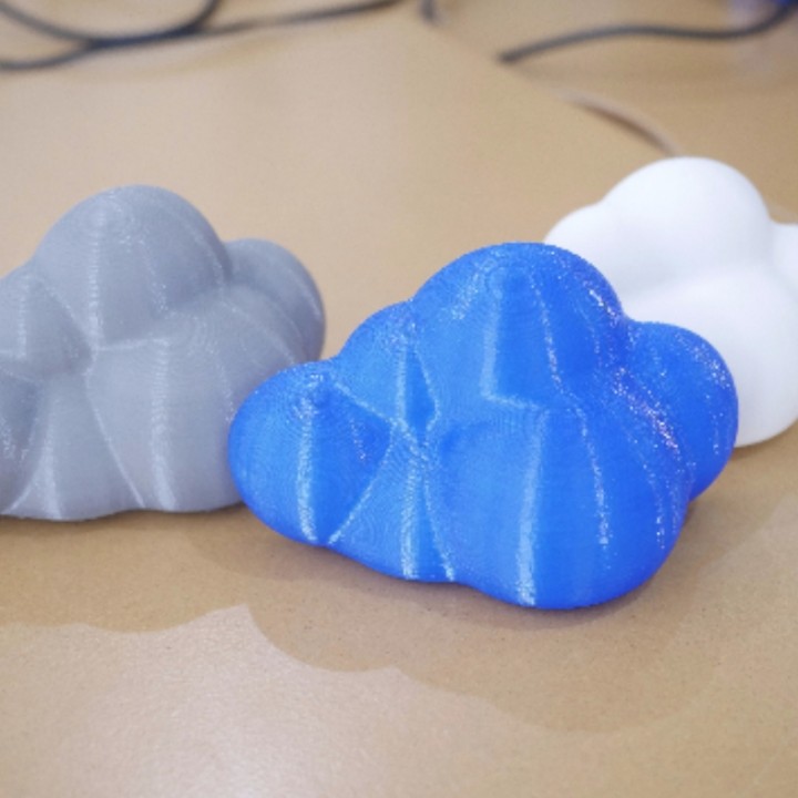 3D Printable Cloud Figure by Van Morris