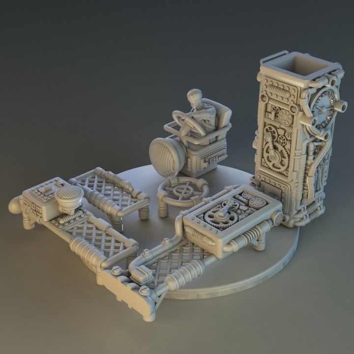 3D Printable steampunk carrier Box by Alphonse Marcel
