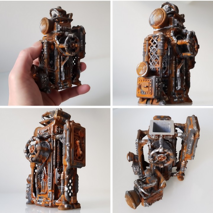 3D Printable steampunk carrier Box by Alphonse Marcel