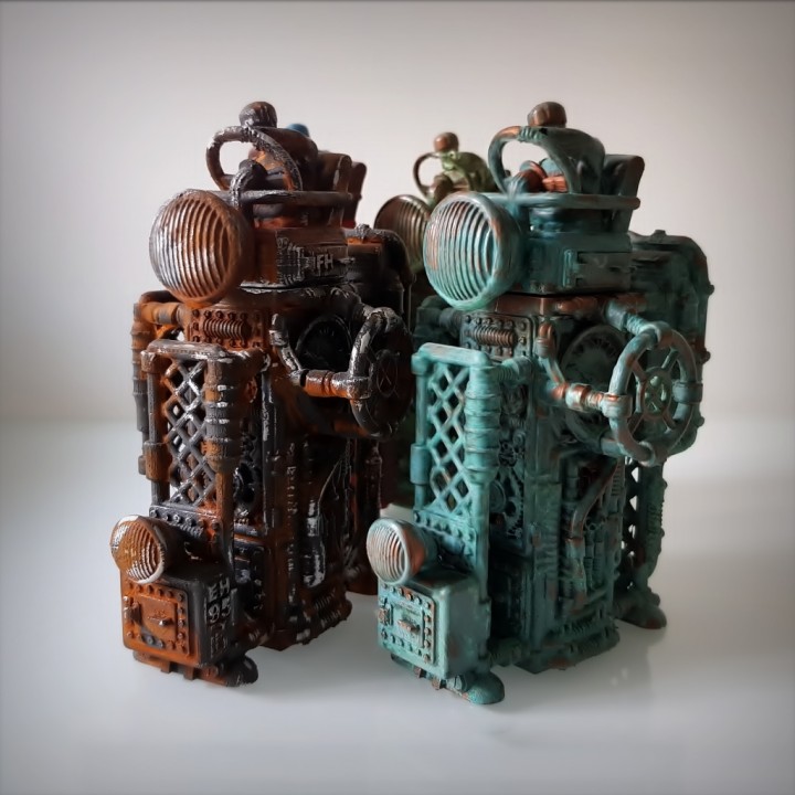 3D Printable steampunk carrier Box by Alphonse Marcel