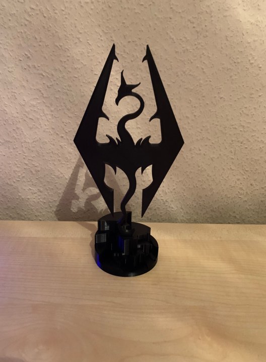 3D Printable Skyrim logo by Dorel Trip