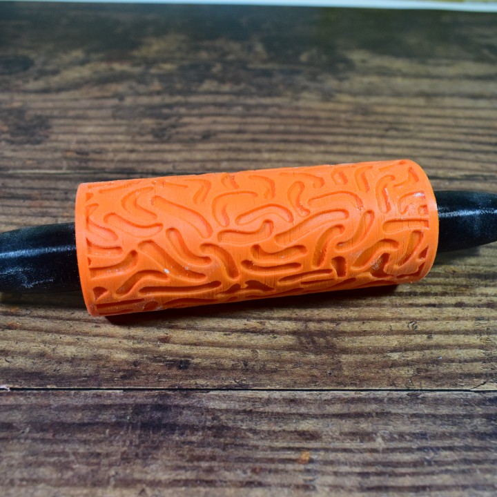 3D Printable Cookie Pattern Roller Geometry Design 04 by Tanya Wiesner
