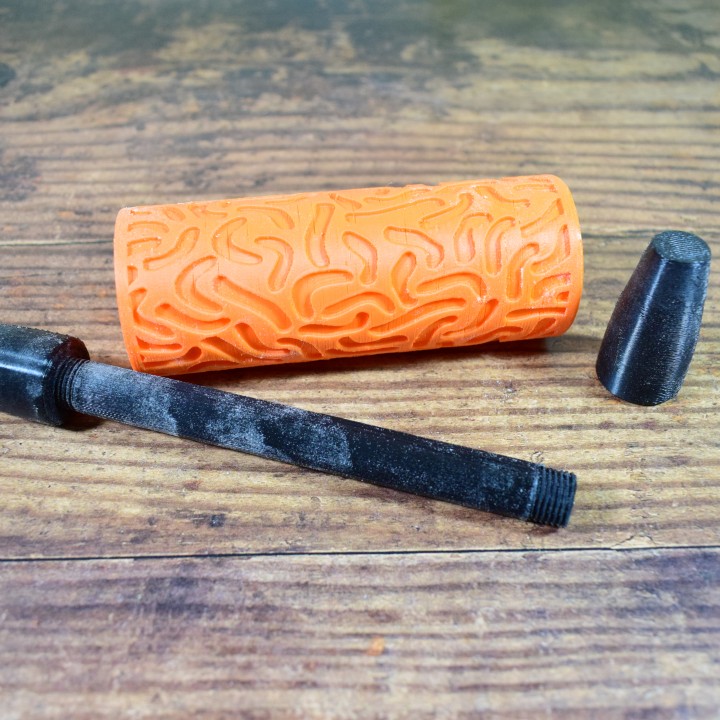 3D Printable Cookie Pattern Roller Geometry Design 04 by Tanya Wiesner