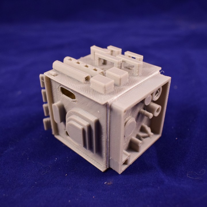 3D Printable Folding Box Printer Calibration Cube by Tanya Wiesner