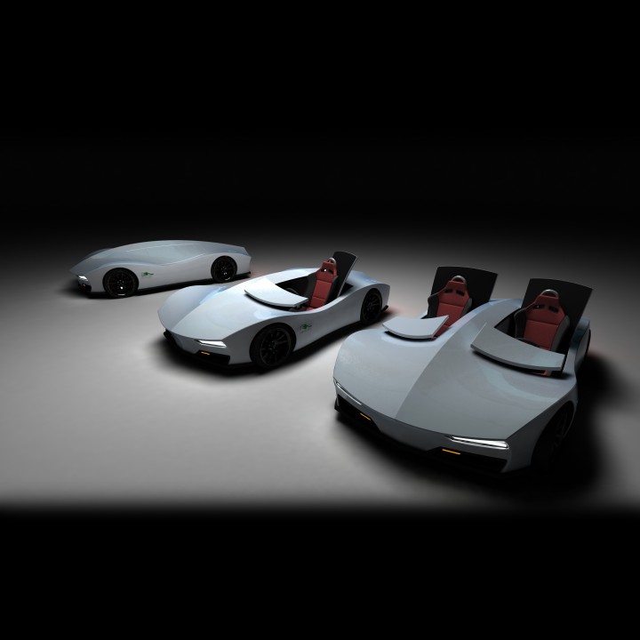3D Printable E-car Concept by JWoong