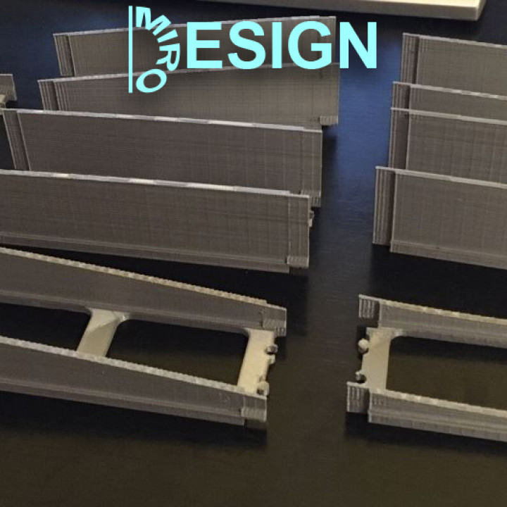 3D Printable Lego rails uphill by Miroslav Vybíral