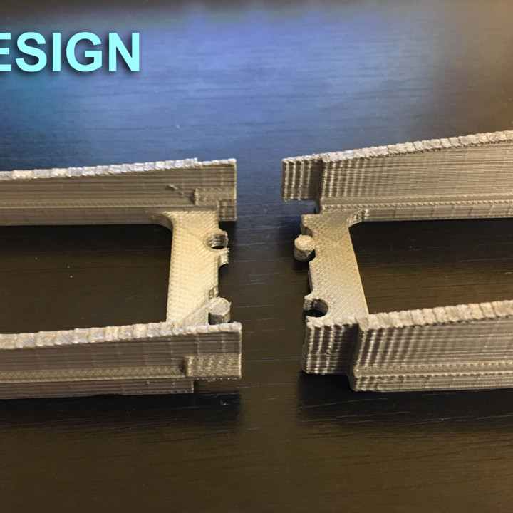 3D Printable Lego rails uphill by Miroslav Vybíral