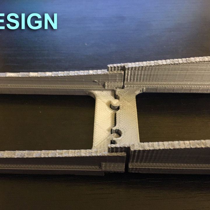 3D Printable Lego rails uphill by Miroslav Vybíral