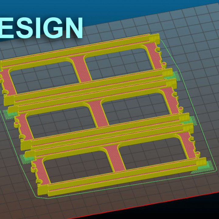 3D Printable Lego rails straight by Miroslav Vybíral