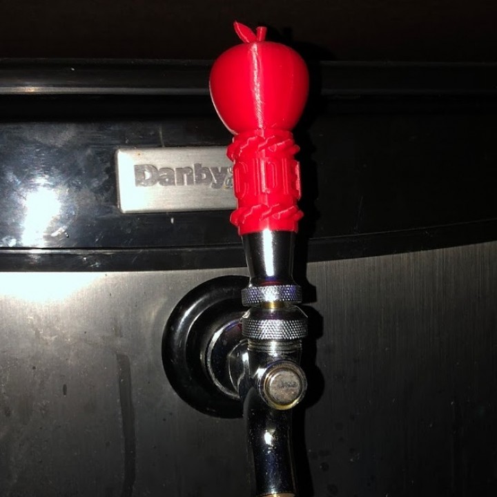 3D Printable Cider tap handle 2.75 in by David Hitchcock