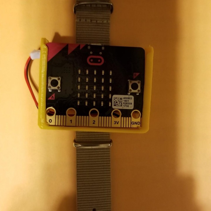 3D Printable micro:bit Watch Frame with battery compartment by Shawn ...