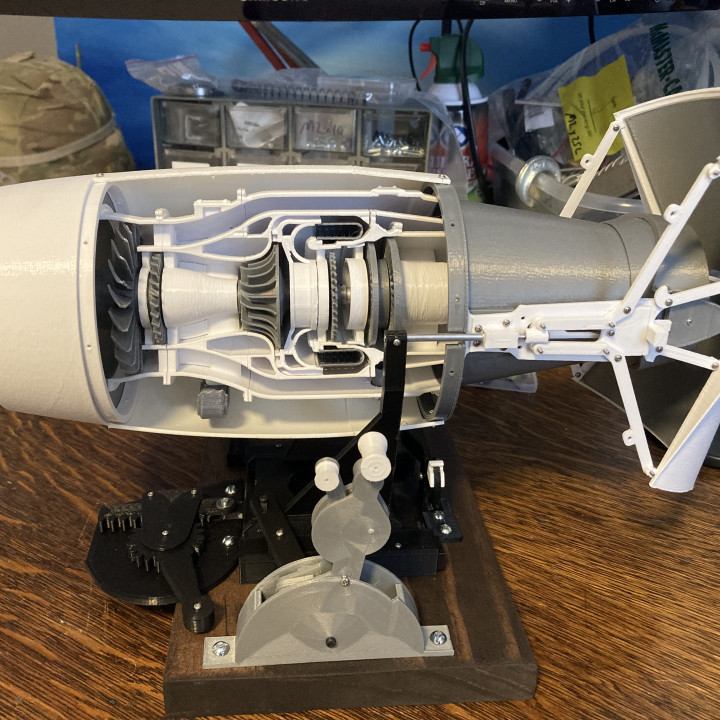 3D Print of Thrust Reverser for Business Turbofan, Bucket Type by ...