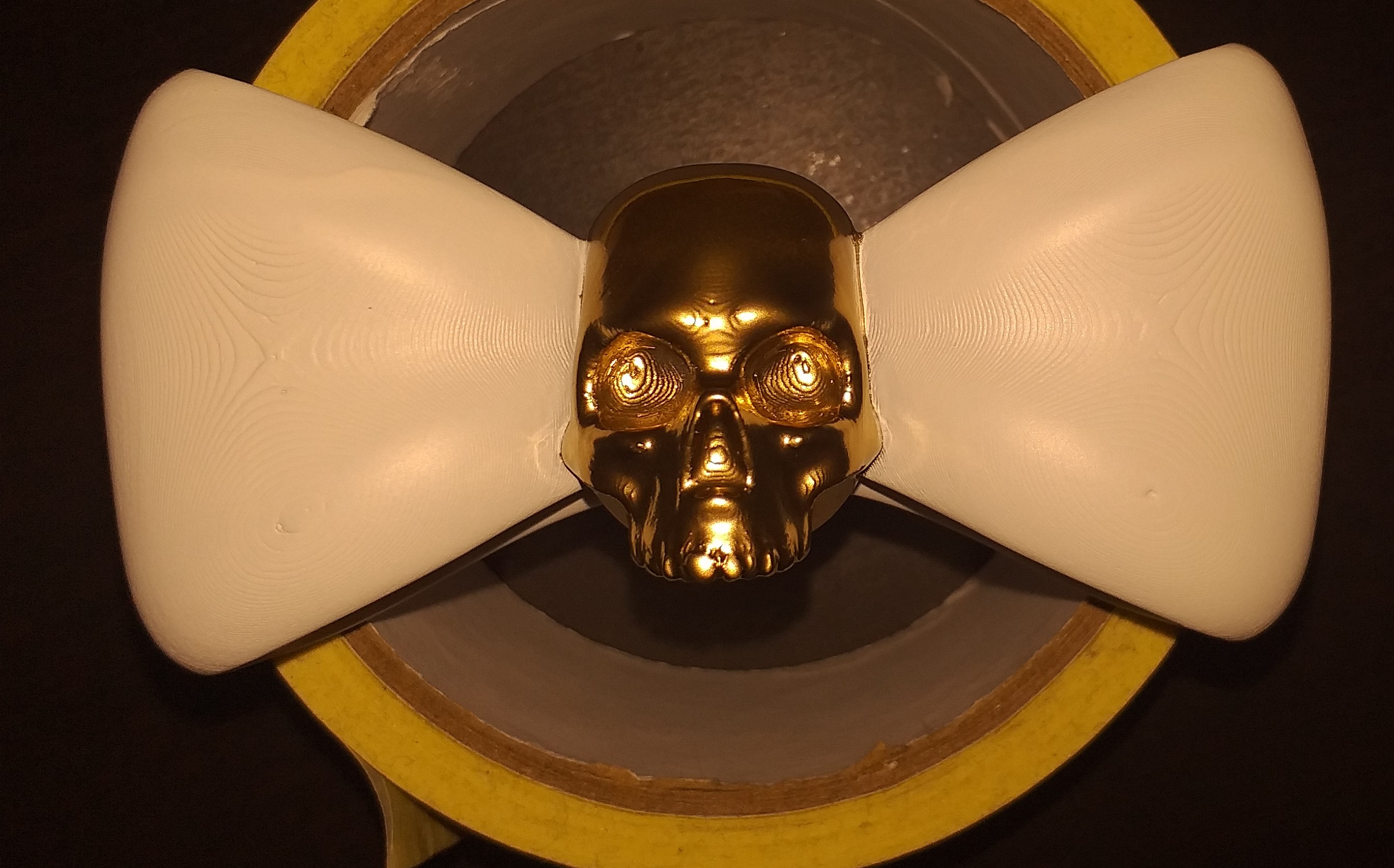 3D Printable Skull Bow by david alarcon