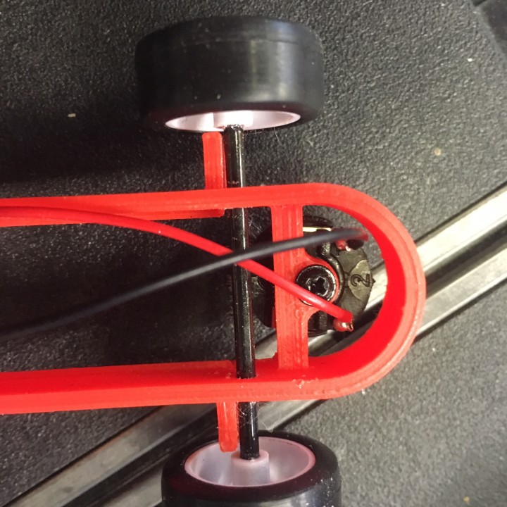 3D Printable Slot car scalextric chassis by Simon