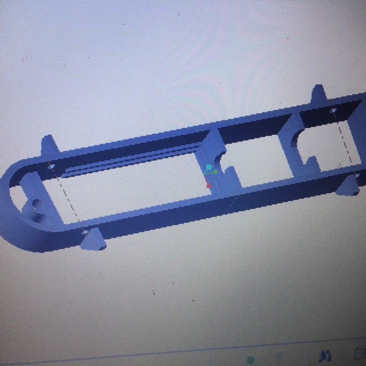 3D Printable Slot car scalextric chassis by Simon