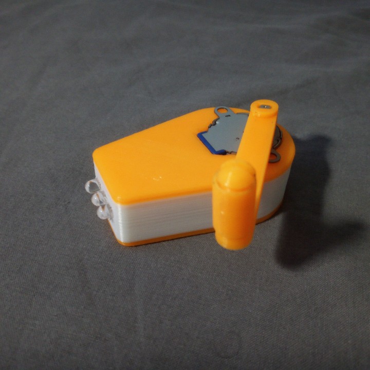 3D Printable Dynamo Flashlight with 28BYj-48 Stepper Motor by Plamen