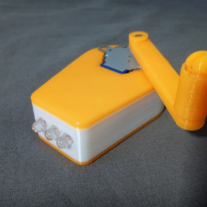 3D Printable Dynamo Flashlight with 28BYj-48 Stepper Motor by Plamen