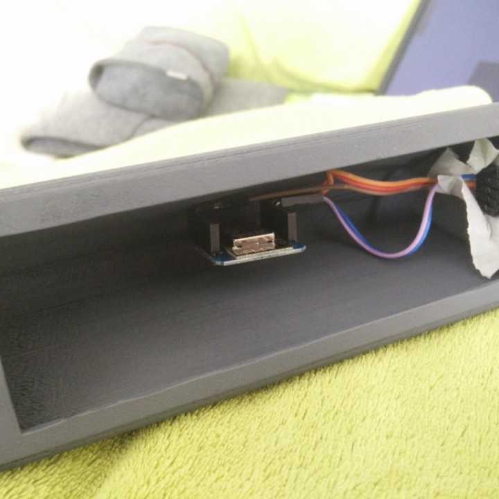 3D Printable Digital Matrix Clock by Plamen