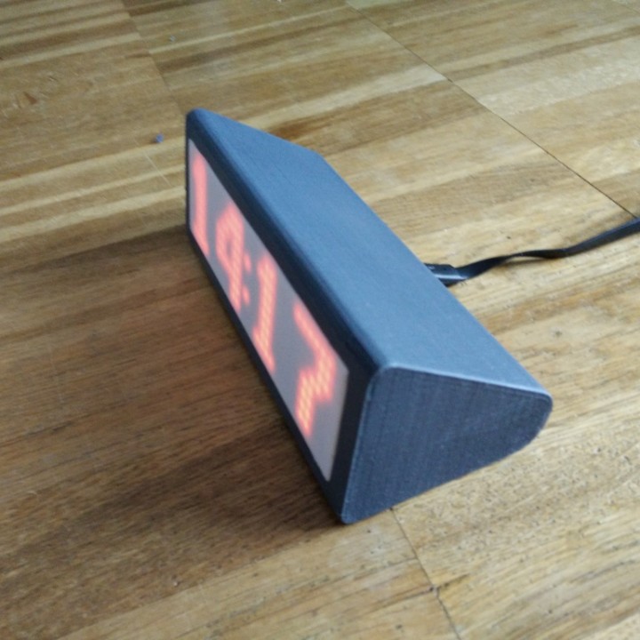 3D Printable Digital Matrix Clock by Plamen