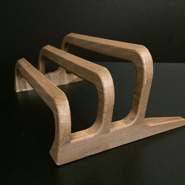 3D Printable Laptop Storage Stand by Trevor