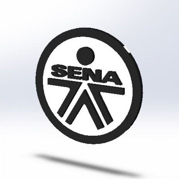 3D Printable Logo SENA by Andrés Felipe Zapata