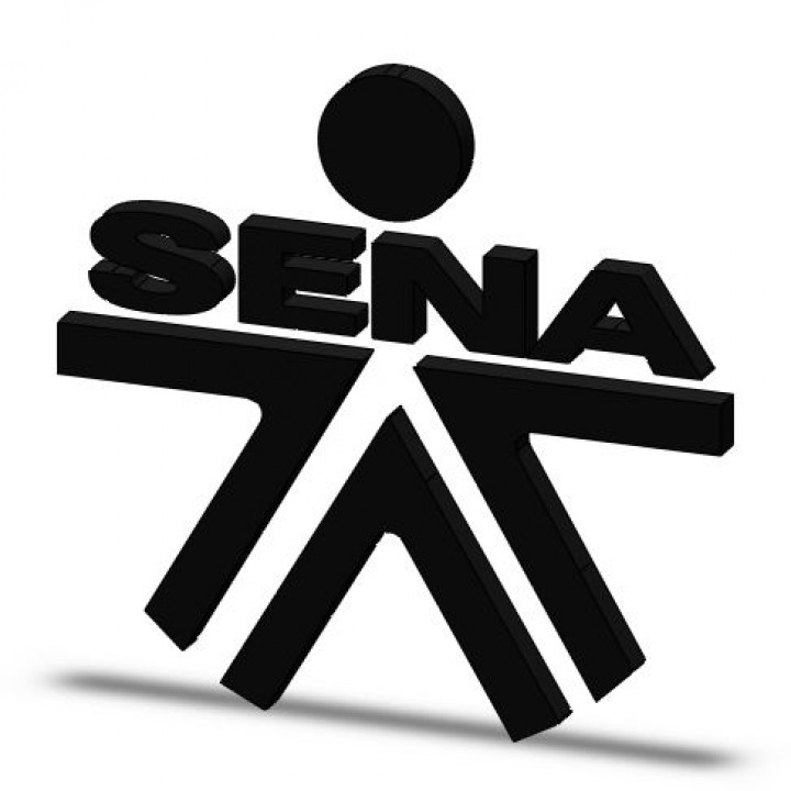 3D Printable Logo SENA by Andrés Felipe Zapata
