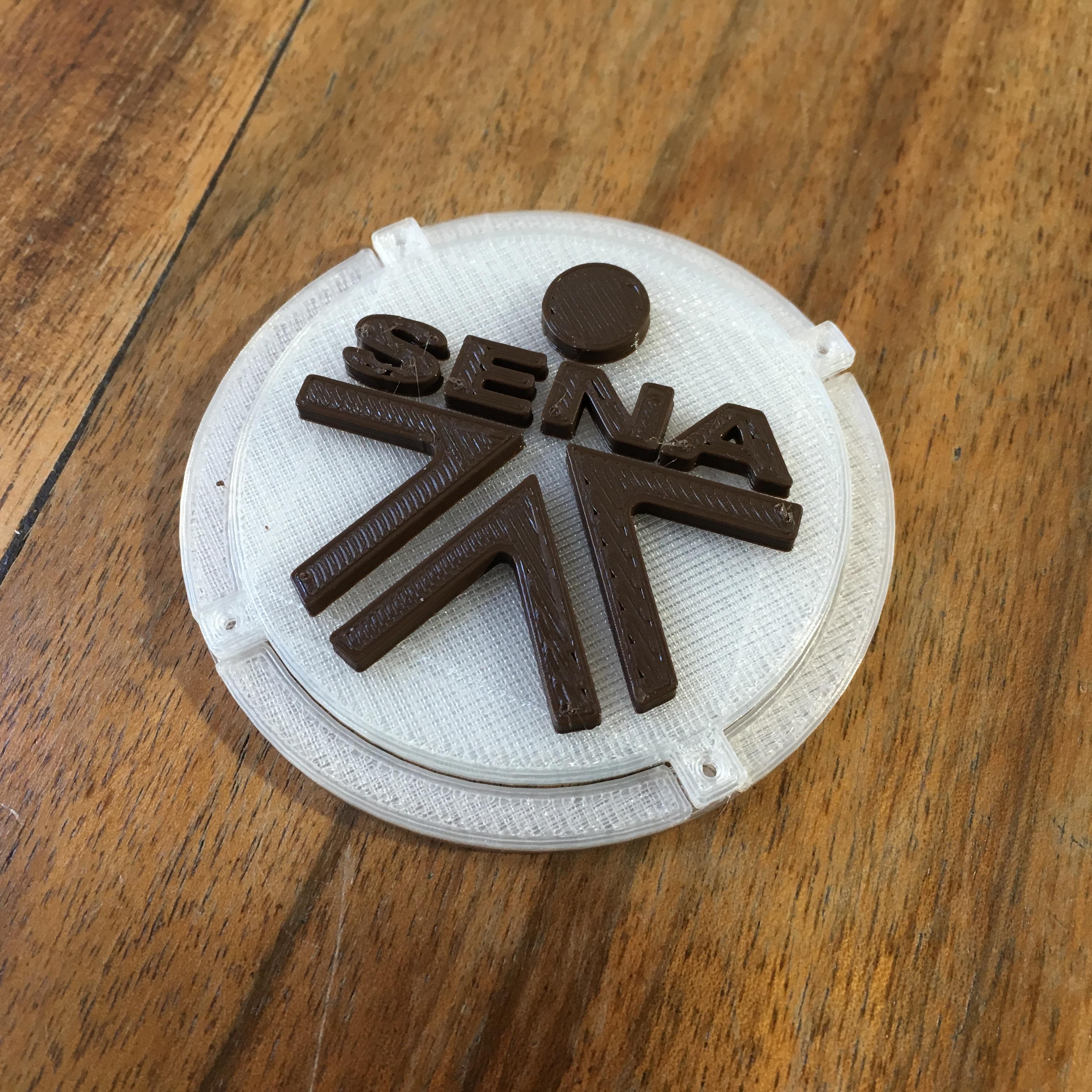 3D Printable Logo SENA by Andrés Felipe Zapata