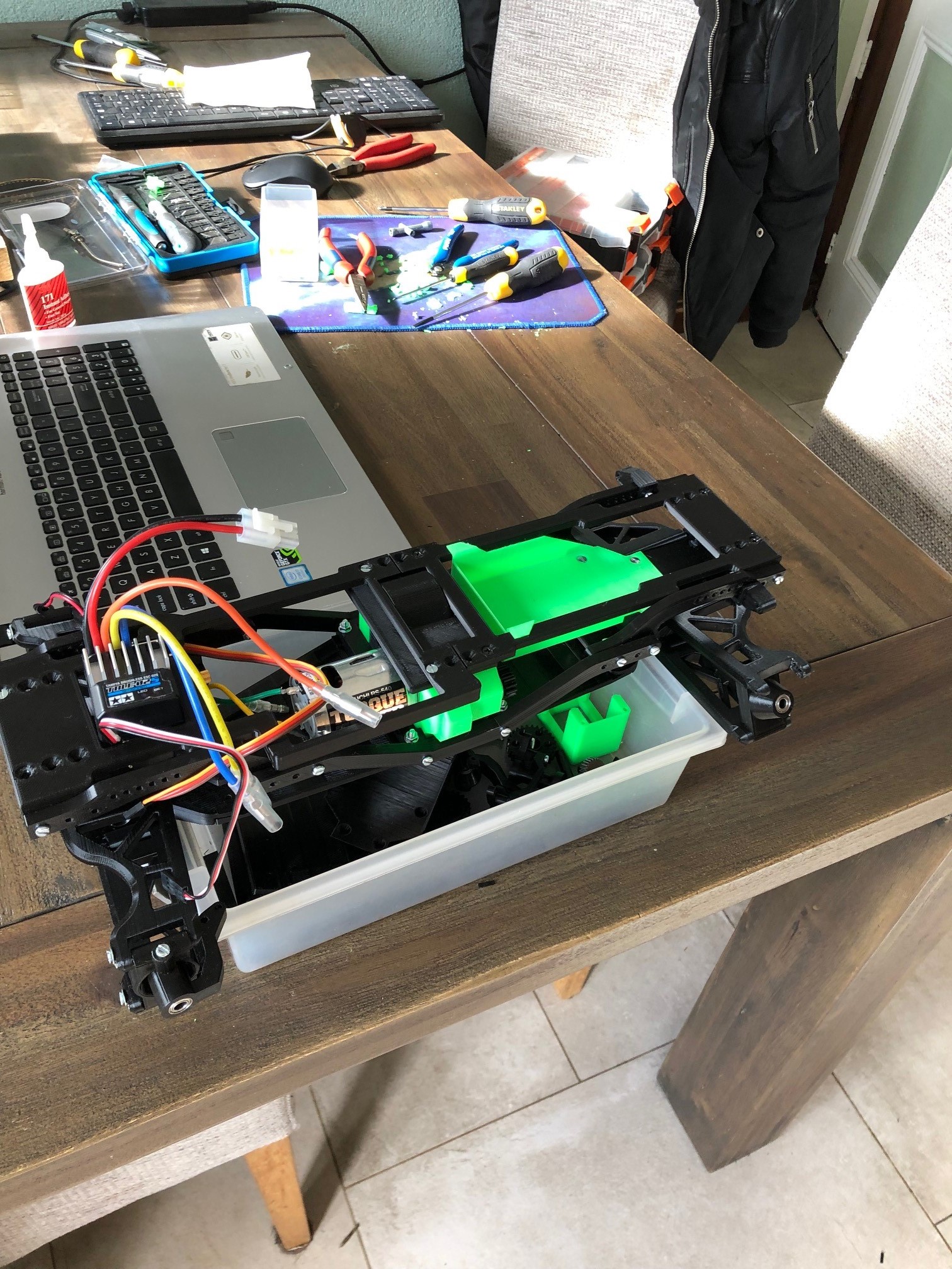 3D Printable MyRCCar 1/10 MTC Chassis Updated. Customizable chassis for ...