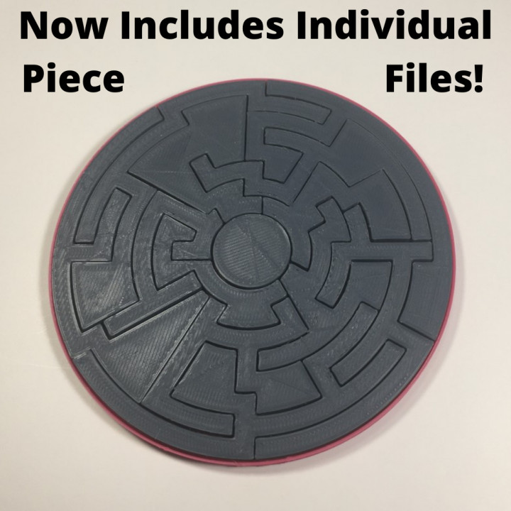 3D Printable Circle Puzzle 3 by Jordan Dubois