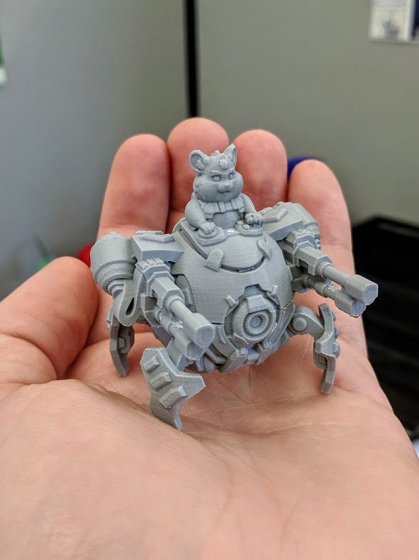 3D Printable Hammond from Overwatch by 3D Print Guy