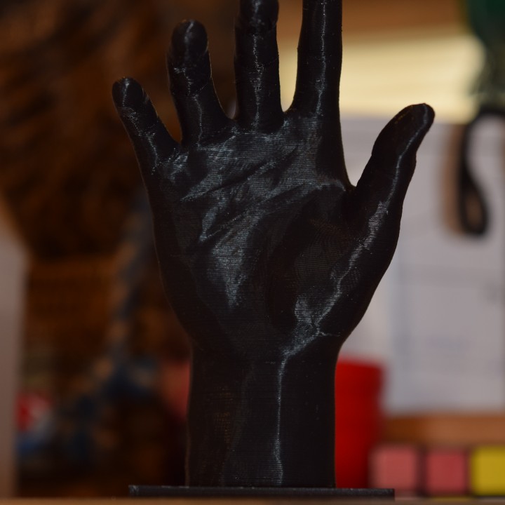 3D Printable Hand of Adam with Base by Miguel