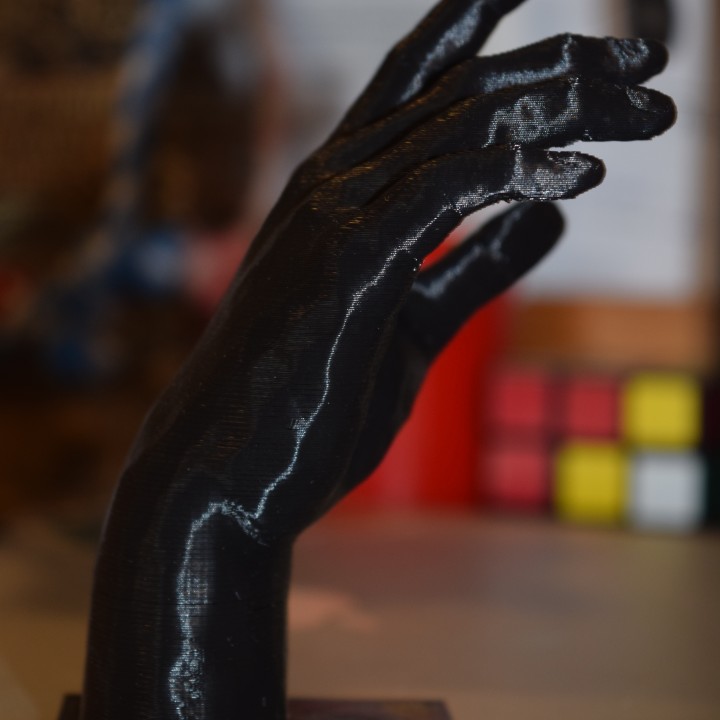 3D Printable Hand of Adam with Base by Miguel