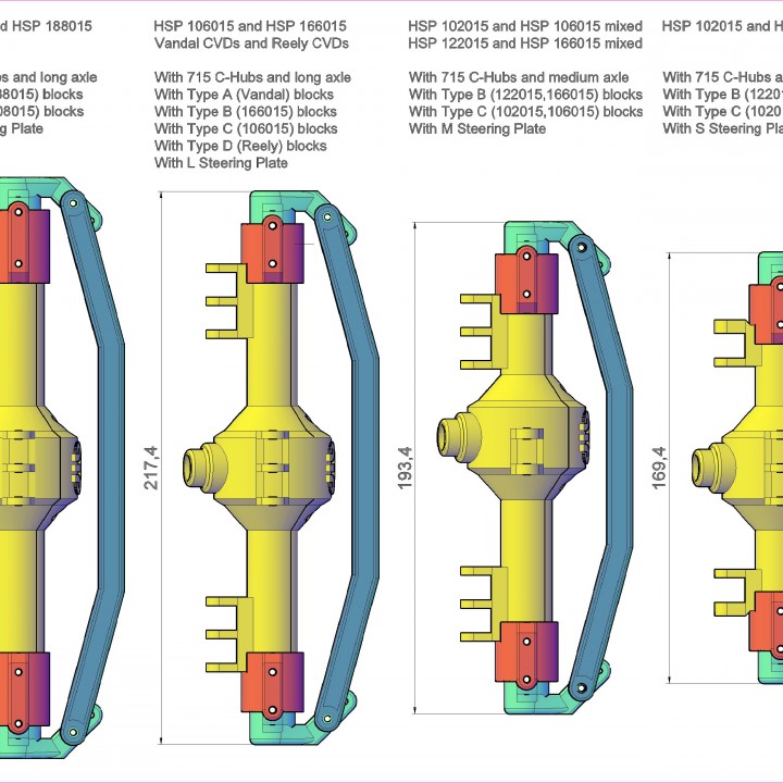 3D Printable MyRCCar 1/10 MTC Chassis Rigid Axles Version. Customizable ...