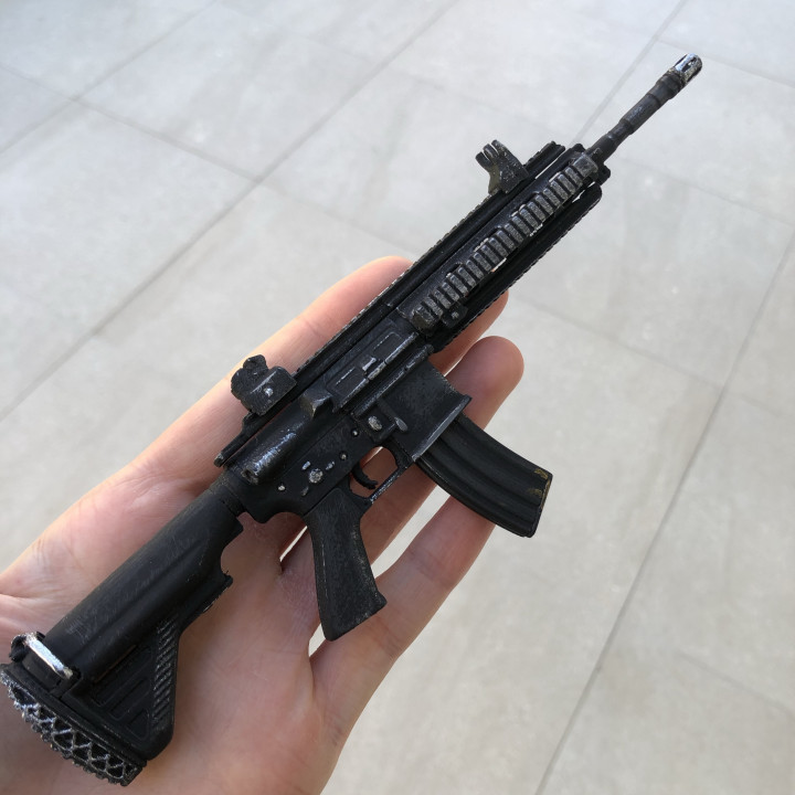 3D Print of HK416 (M416) 1/4 Scale by Printer-Addict