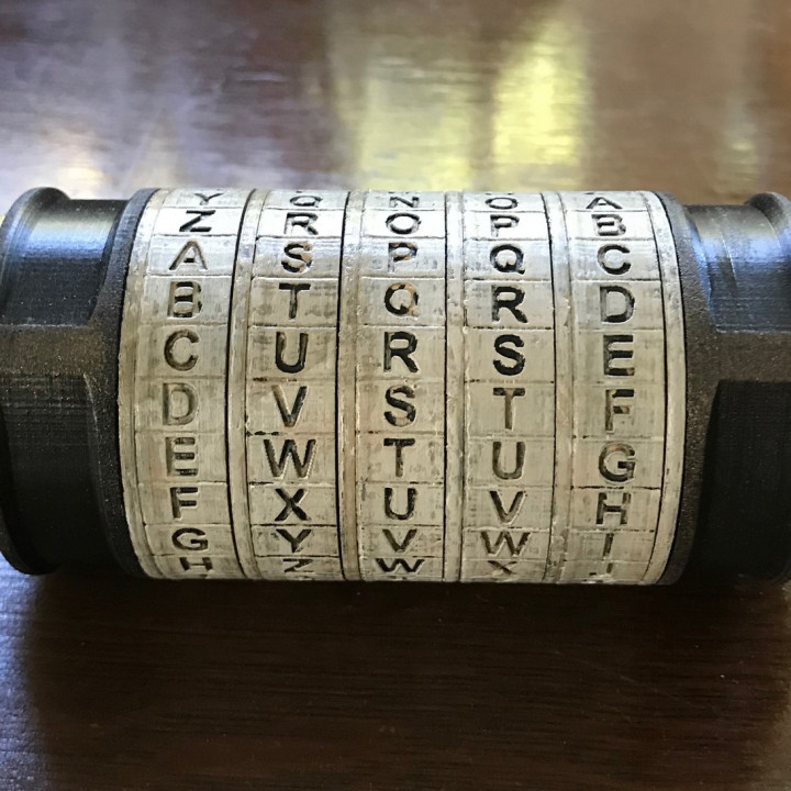 3D Print of Cryptex - customizable with click mechanism by joeyperalta