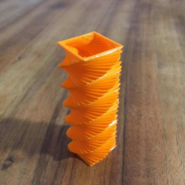 3D Printable Square Spiral by Matthew Boyer