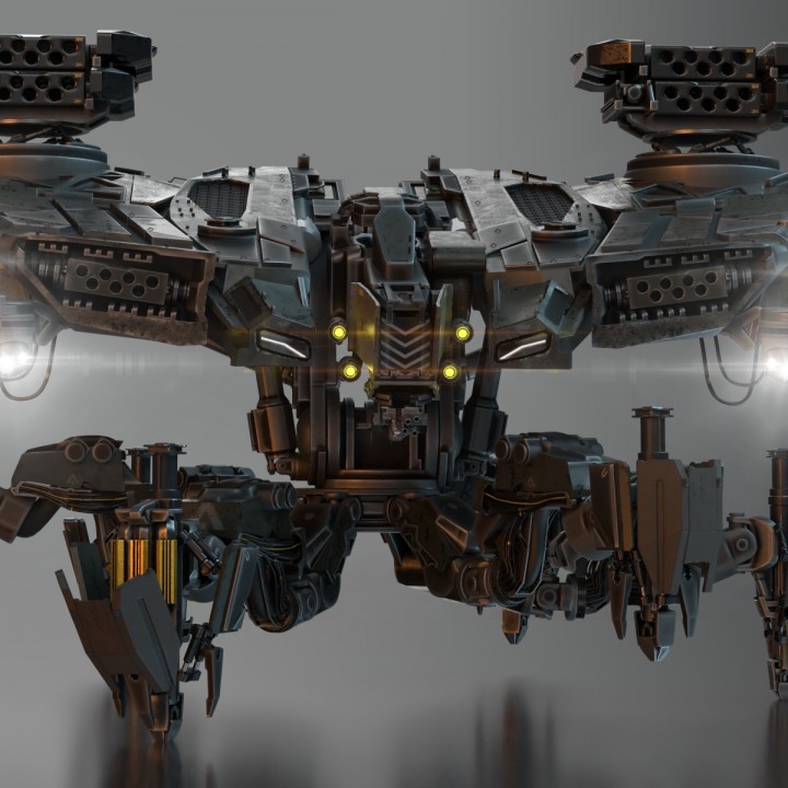 3D Printable Deathbringer from Horizon Zero Dawn by Théo Domon