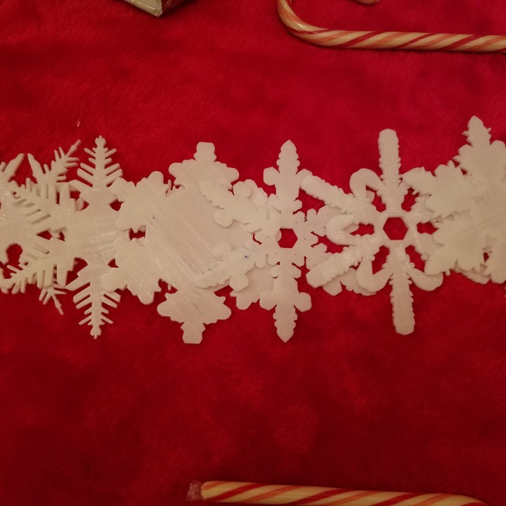 3D Printable Snowflake collection by T-E-C