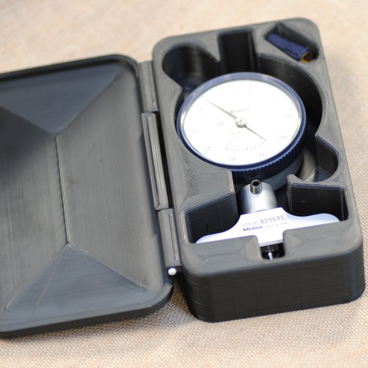 3D Printable case, with diam. 57 mm Mitutoyo dial indicator inside by ...