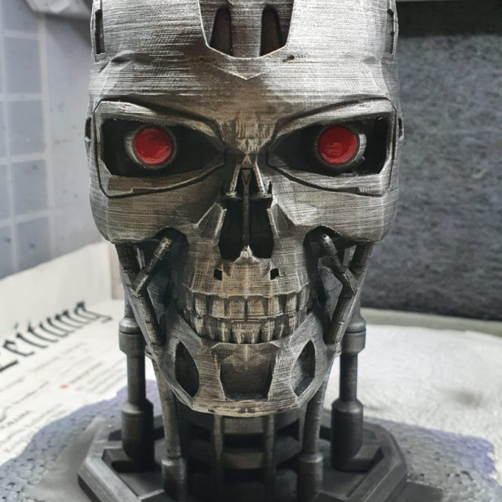 3D Print of Terminator T800 Bust by TomSonDeDe